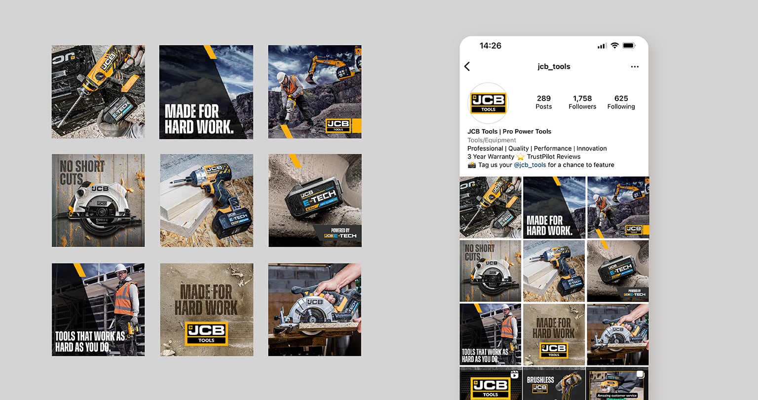 JCB Tools Case Study | Brand Awareness for Power Tools | Refinery Group